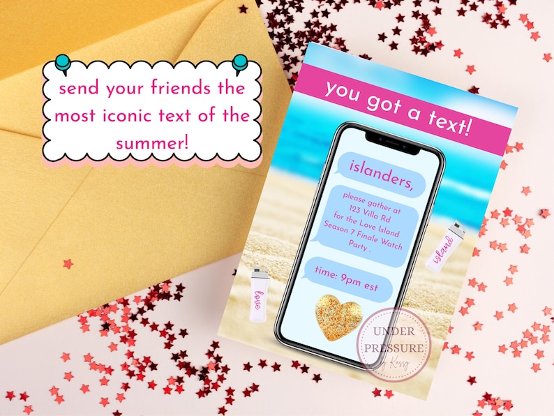 Love Island Watch Party Invitation: Editable Digital Template - Etsy