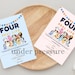FOUR Real Life- Bluey Invite Bundle - Etsy