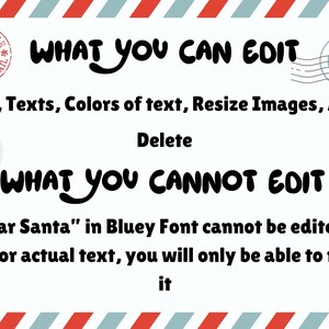 Bluey Themed Letters to Santa Kit Bundle Template - Etsy
