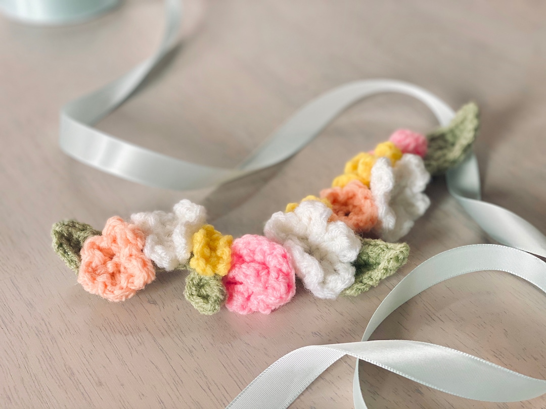 Easy Flower Crown Crochet Pattern - Etsy