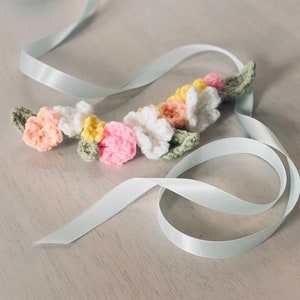 Easy Flower Crown Crochet Pattern - Etsy