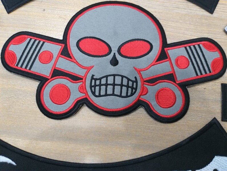 Outlaw Chicago 35cm Iron on Embroidery Jacket Back Set Free Delivery - Etsy