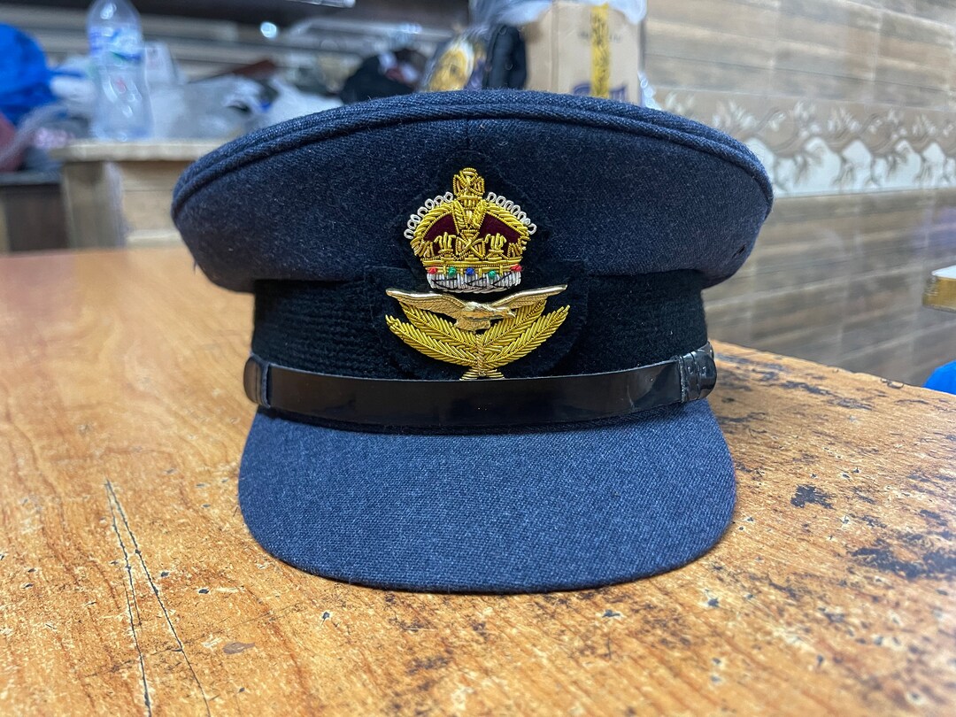 British Royal Air Force RAF Officers Peak Cap With Badge Kings - Etsy