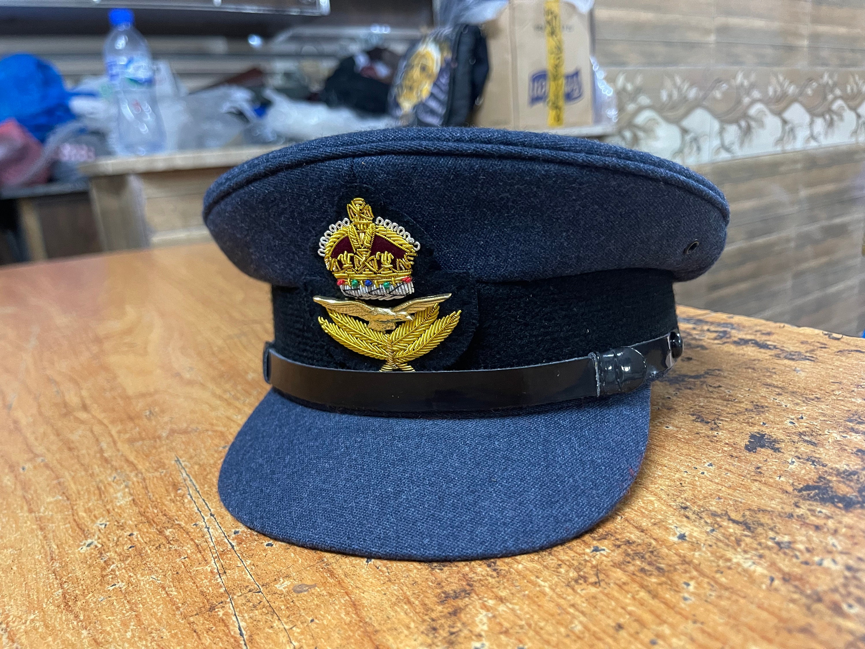 British Royal Air Force RAF Officers Peak Cap With Badge Kings - Etsy