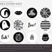 Sweet and Spooky Black & White Halloween Printable Sticker Sheet ...