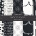 Back to School Black and White Digital Paper, Seamless Background ...
