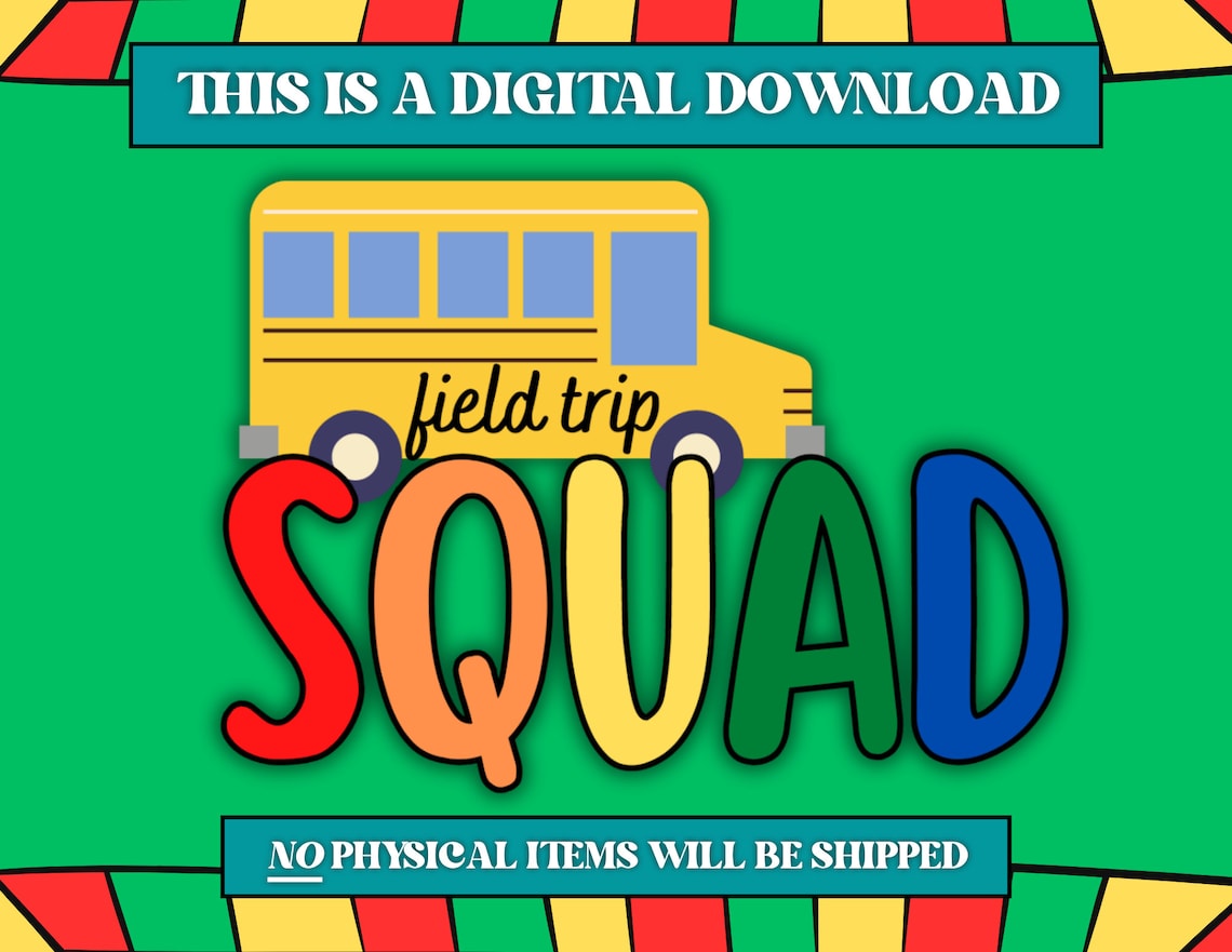 Field Trip SVG, Preschool SVG, Kindergarten SVG, Teacher Shirt, Field ...