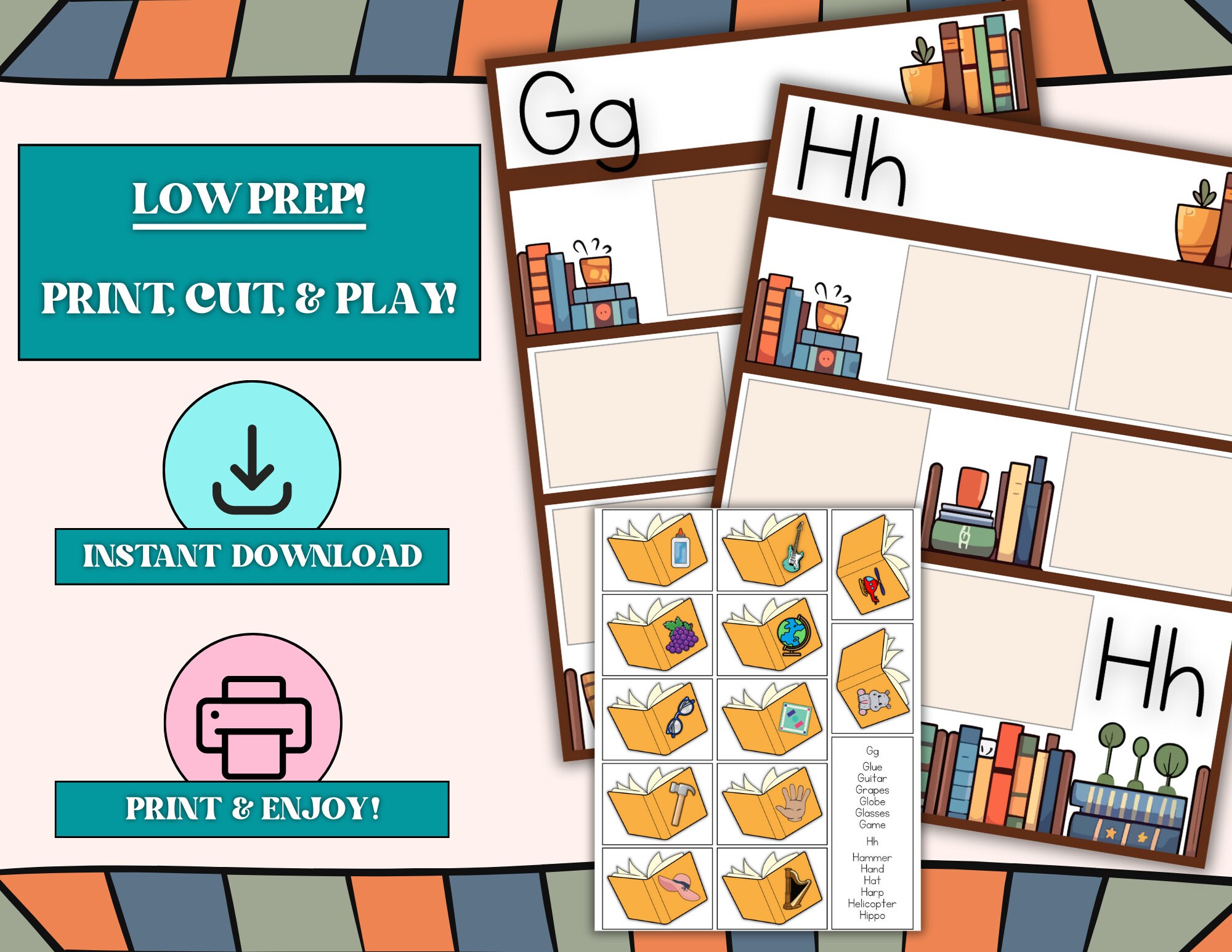 Beginning Sounds Printable Activity for Phonics Letter Sounds Activity ...