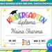 Editable Kindergarten Diploma Template Instant Download - Etsy