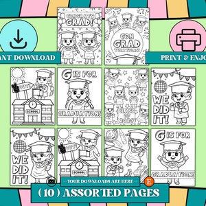Preschool Graduation Coloring Pages 2024 Kindergarten Graduation ...
