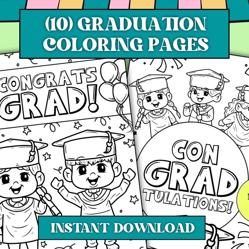Class of 2025 Coloring Page - Etsy