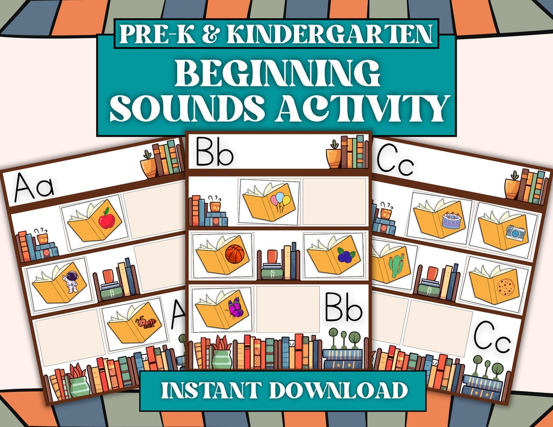 Beginning Sounds Printable Activity for Phonics Letter Sounds Activity ...