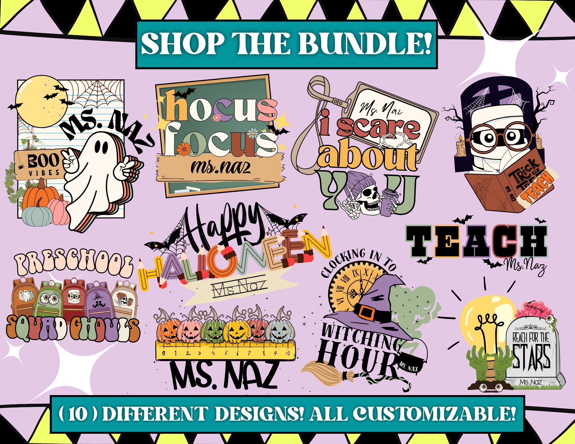 Halloween Teacher PNG Custom Ghost Halloween SVG Teacher - Etsy