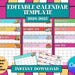2024-2025 Editable School Year Calendar Printable Template Instant ...