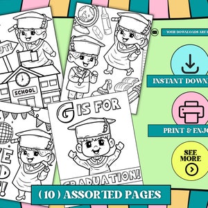 Preschool Graduation Coloring Pages 2025 Kindergarten Graduation ...