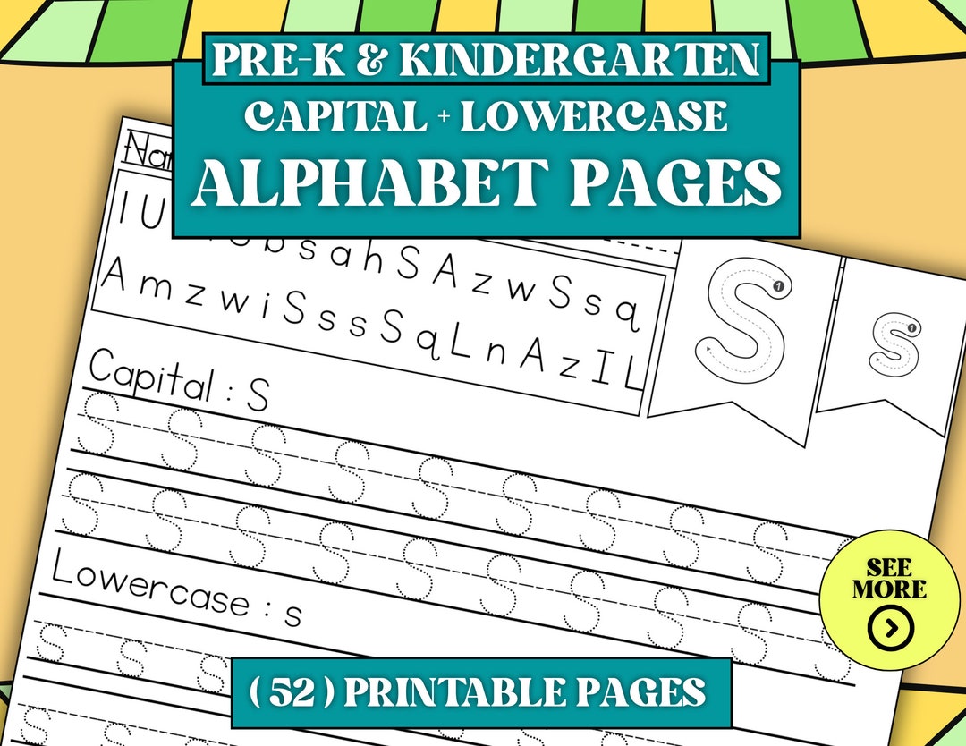 Preschool Printable Letter Tracing Worksheet for Kids Alphabet Practice ...