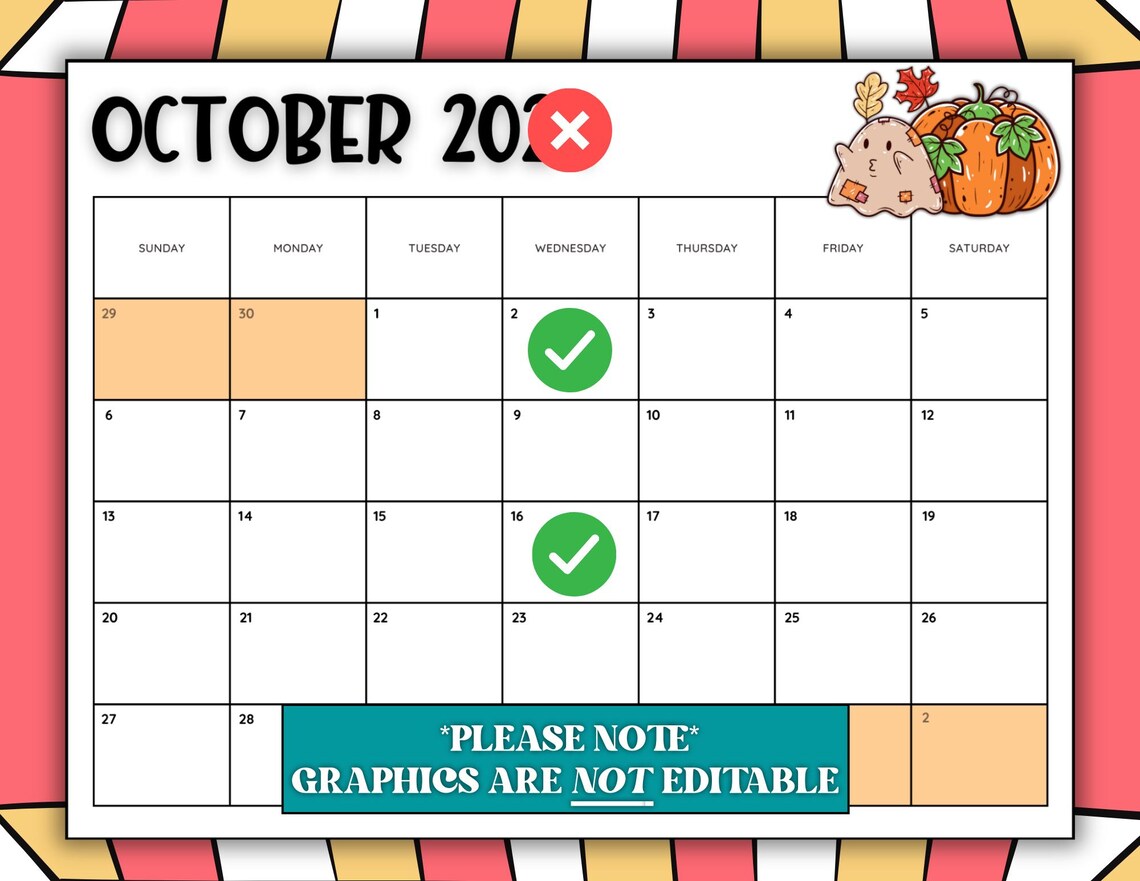 2024-2025 Editable School Year Calendar Printable Template Instant ...