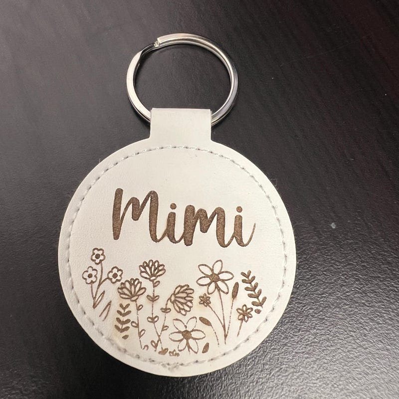Mimi Leather Keychain - Etsy