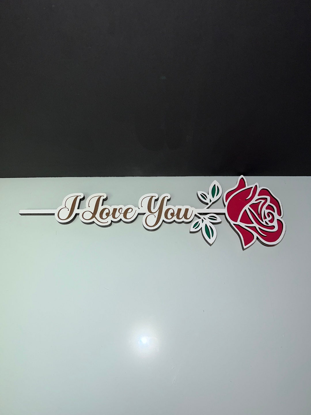 I Love You Wooden Rose, Wooden Gift, Rose Gift, Gift for Her, Gift of ...