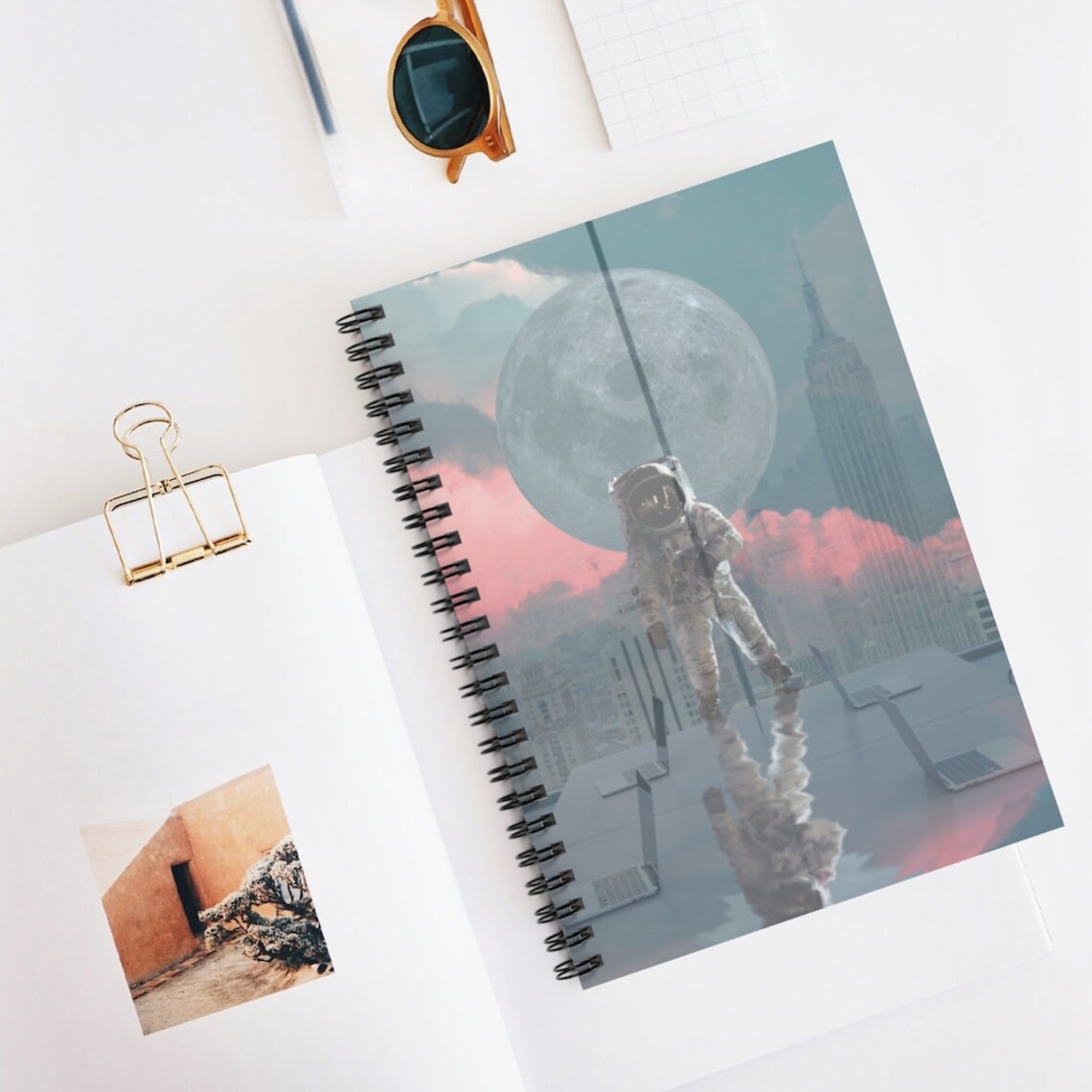 Office Astronaut Notebook Astronaut Journal Double - Etsy