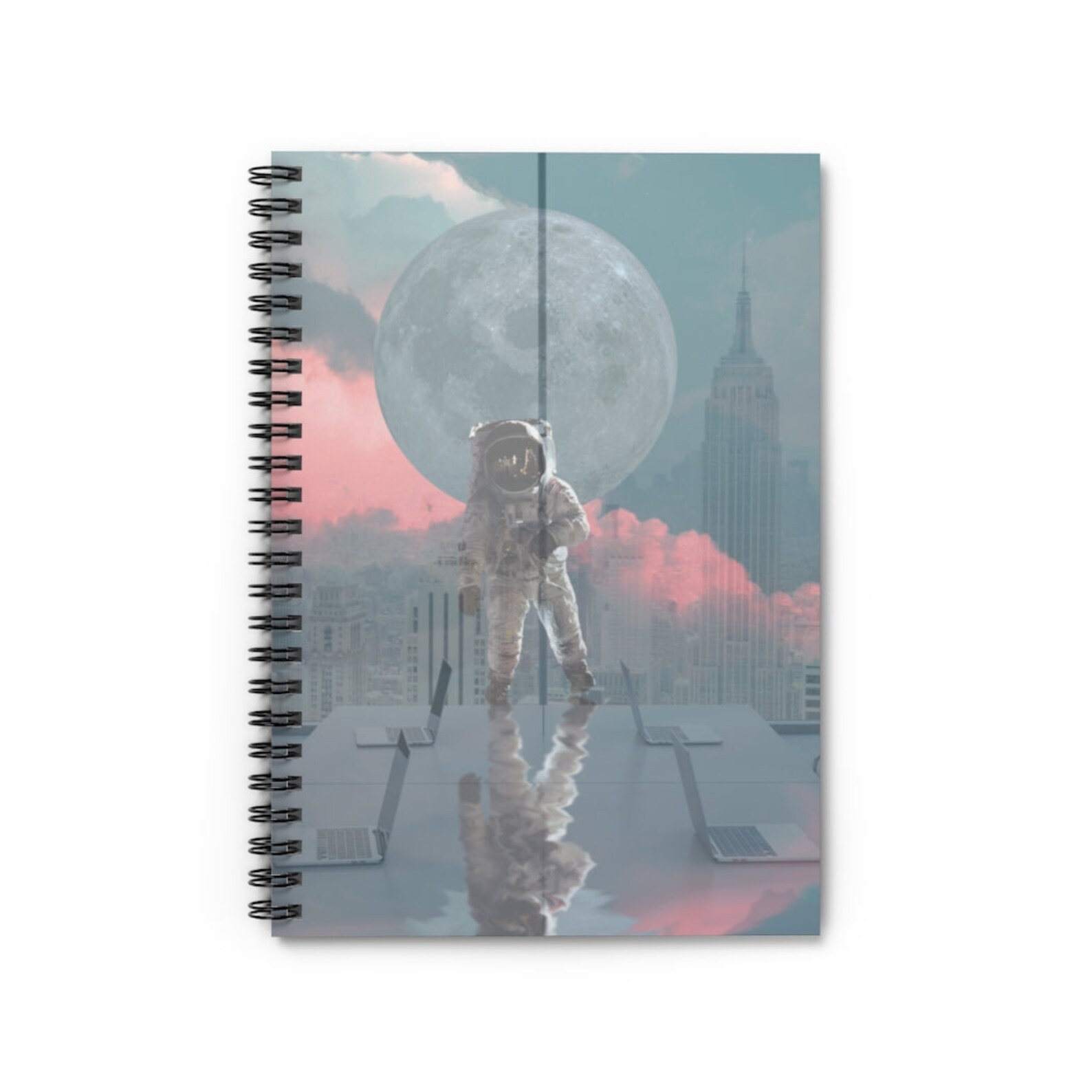 Office Astronaut Notebook Astronaut Journal Double - Etsy