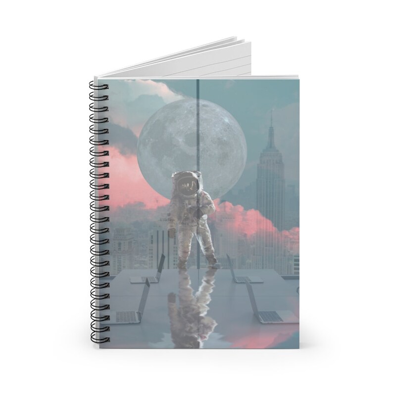 Office Astronaut Notebook Astronaut Journal Double - Etsy