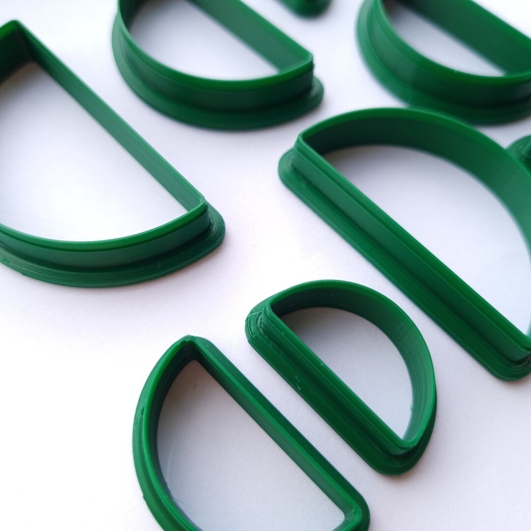 Half Moon Clay Cutter // Rounded Edges // Polymer Clay Cutters ...
