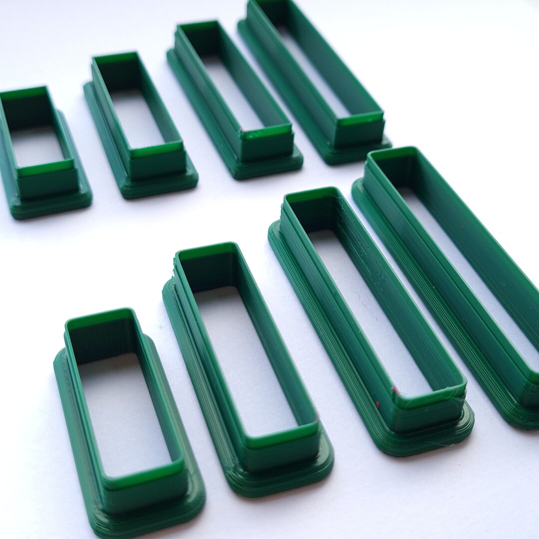 Rectangle Clay Cutter // Polymer Clay Cutters // Earring Cutters // 3D ...