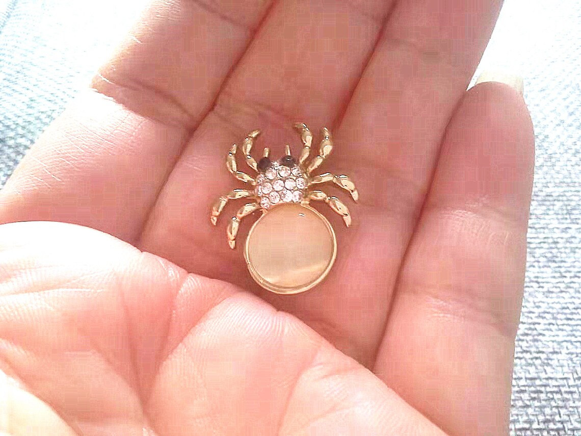 Spider Lapel Pin Enamel Pin Badge Insects in Hats Spider in - Etsy