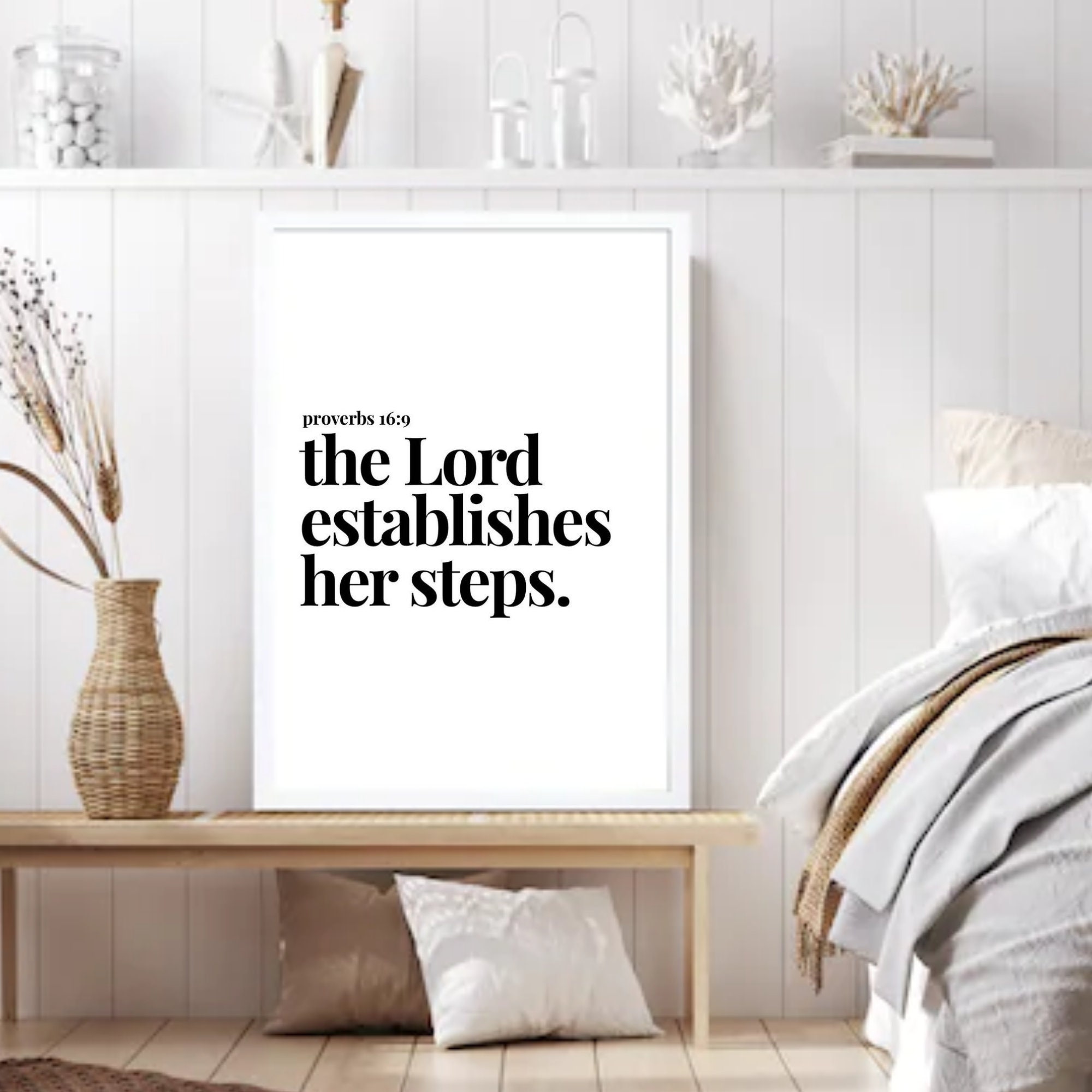 Christian Wall Art, Faith-based Art, Minimalist Art, Christian Girl Art ...