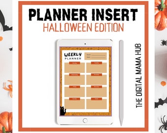 Halloween Planner Printable, Goodnotes Halloween Planner, Halloween ...