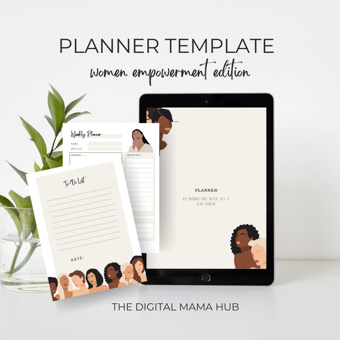 Women Empowerment Planner - Printable PDF Planner, Planner Bundle ...