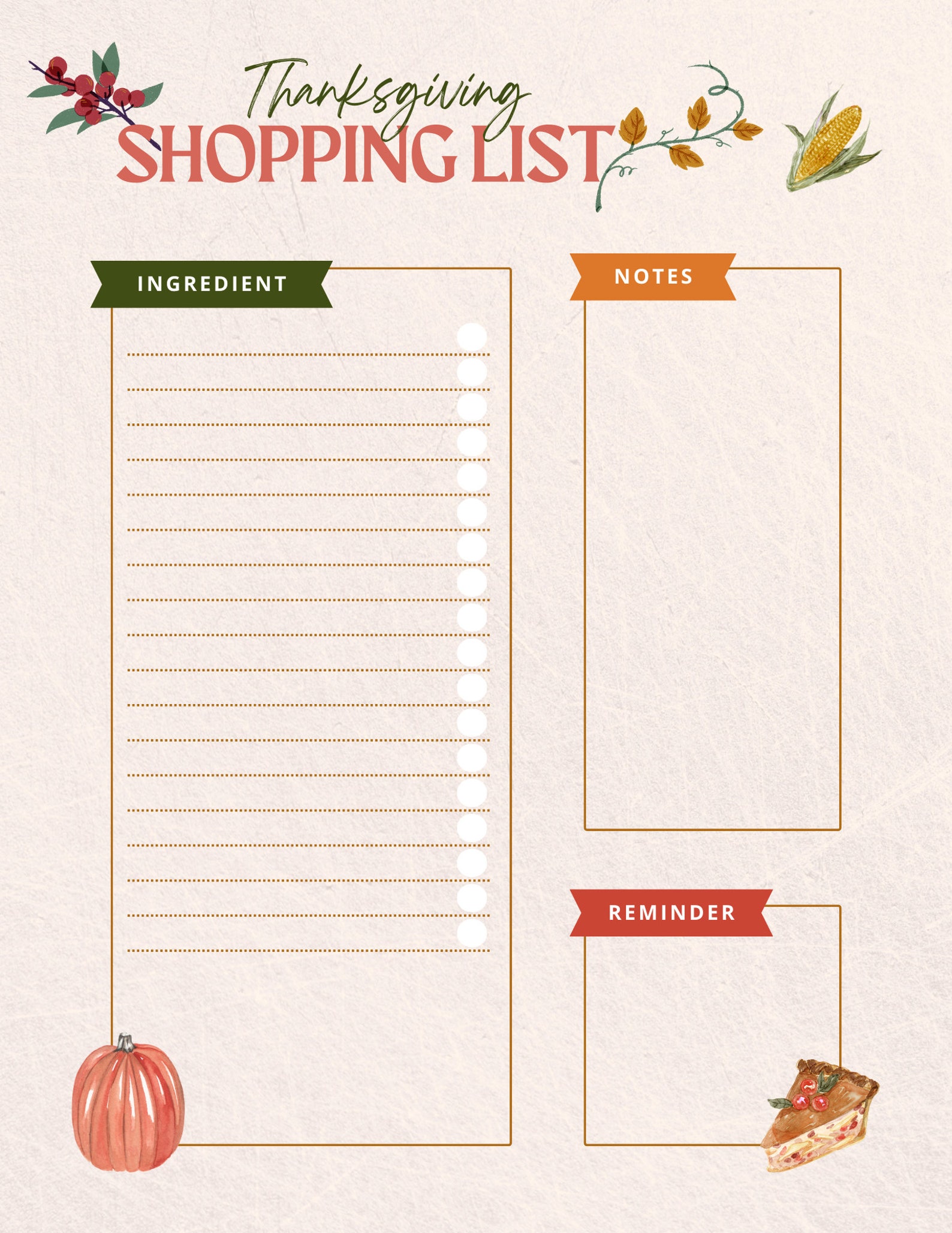 Thanksgiving Planner Printable, Goodnotes Thanksgiving Planner ...