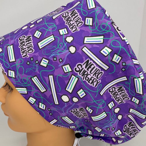 Neuro Surgery Womens Euro Scrub Cap Surgical Hat - Etsy