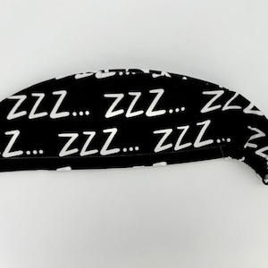 ZZZ, MENS Scrub Cap, Black Funny Sleep Surgical Hat - Etsy