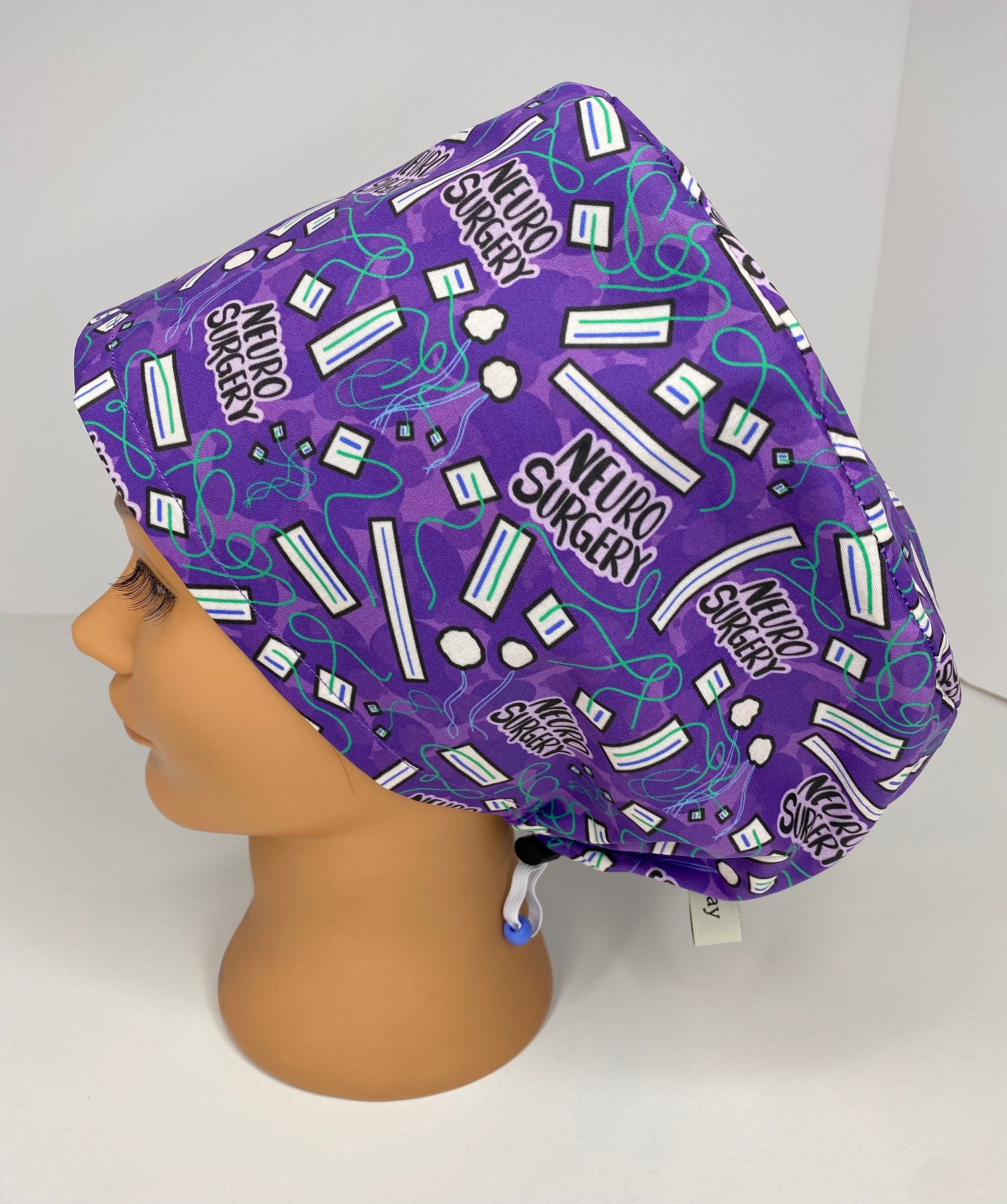 Neuro Surgery Womens Euro Scrub Cap Surgical Hat - Etsy