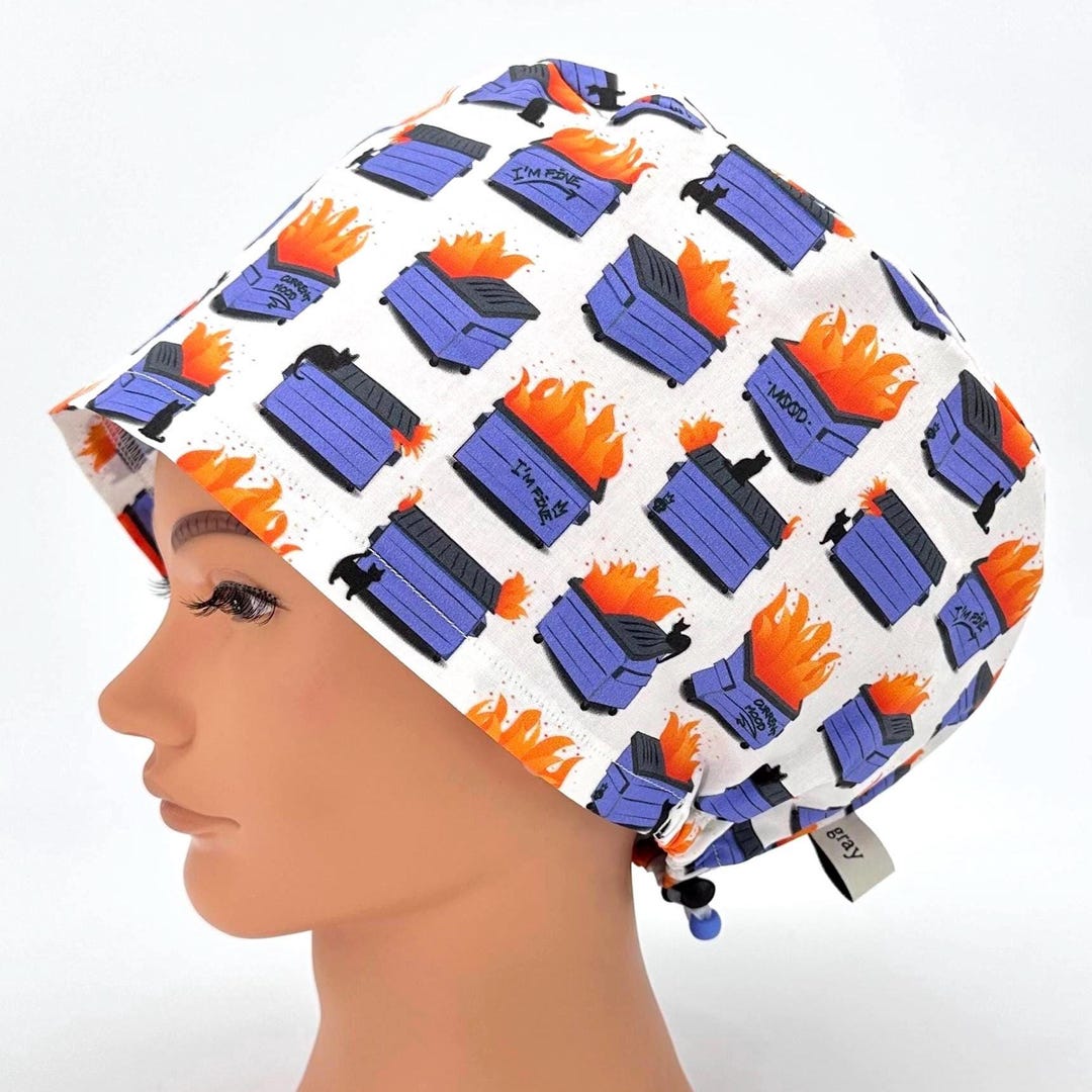 Funny Scrub Cap Womens Euro Medical Surgical Hat for Nurse Scrub CRNA ...