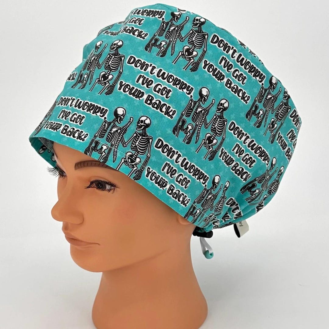 Different Size NOT Available, Funny Scrub Cap, Women’s Euro Style Scrub ...