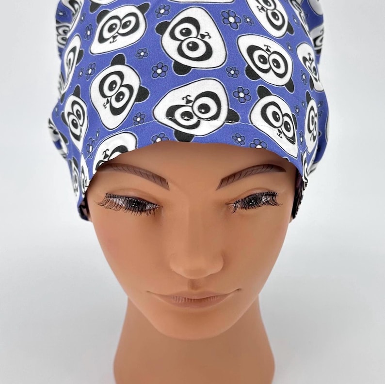 Women's Euro Scrub Cap, Blue Medical Operating Room Surgical Hat for ...
