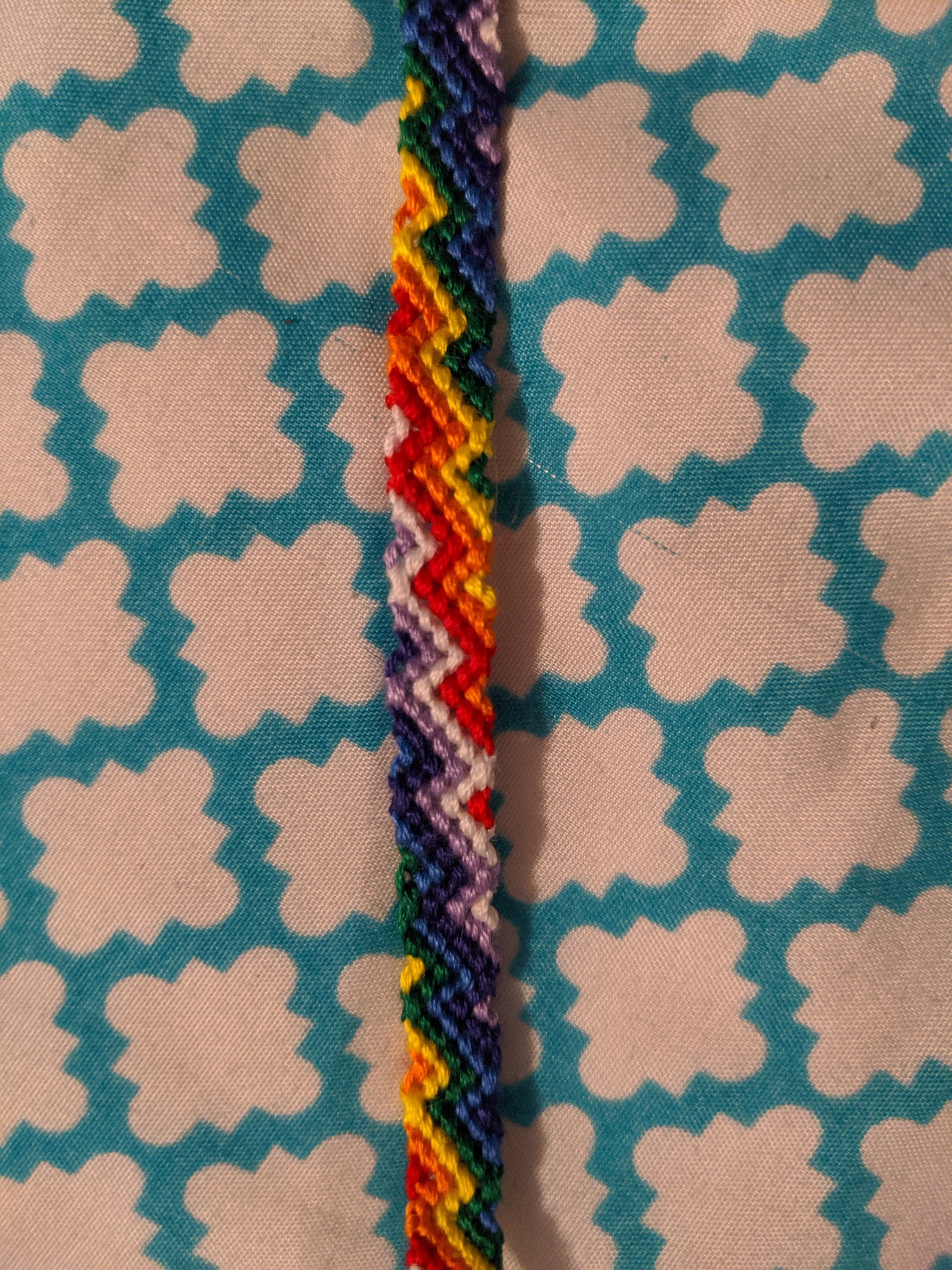 Adjustable Rainbow Zigzag Friendship Bracelet/ankle - Etsy