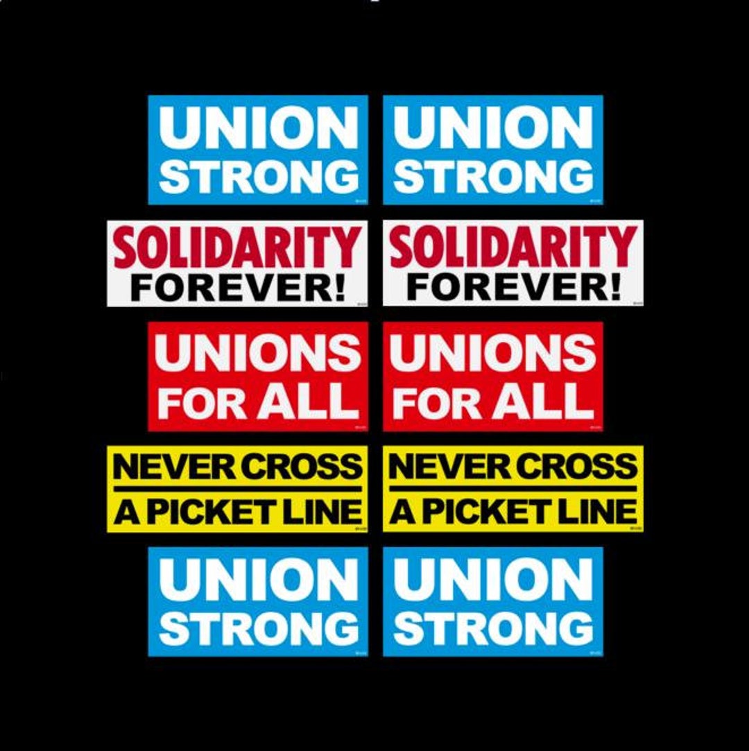 10-pack WORKING-CLASS Durable Vinyl Stickers (union Strong, Solidarity ...