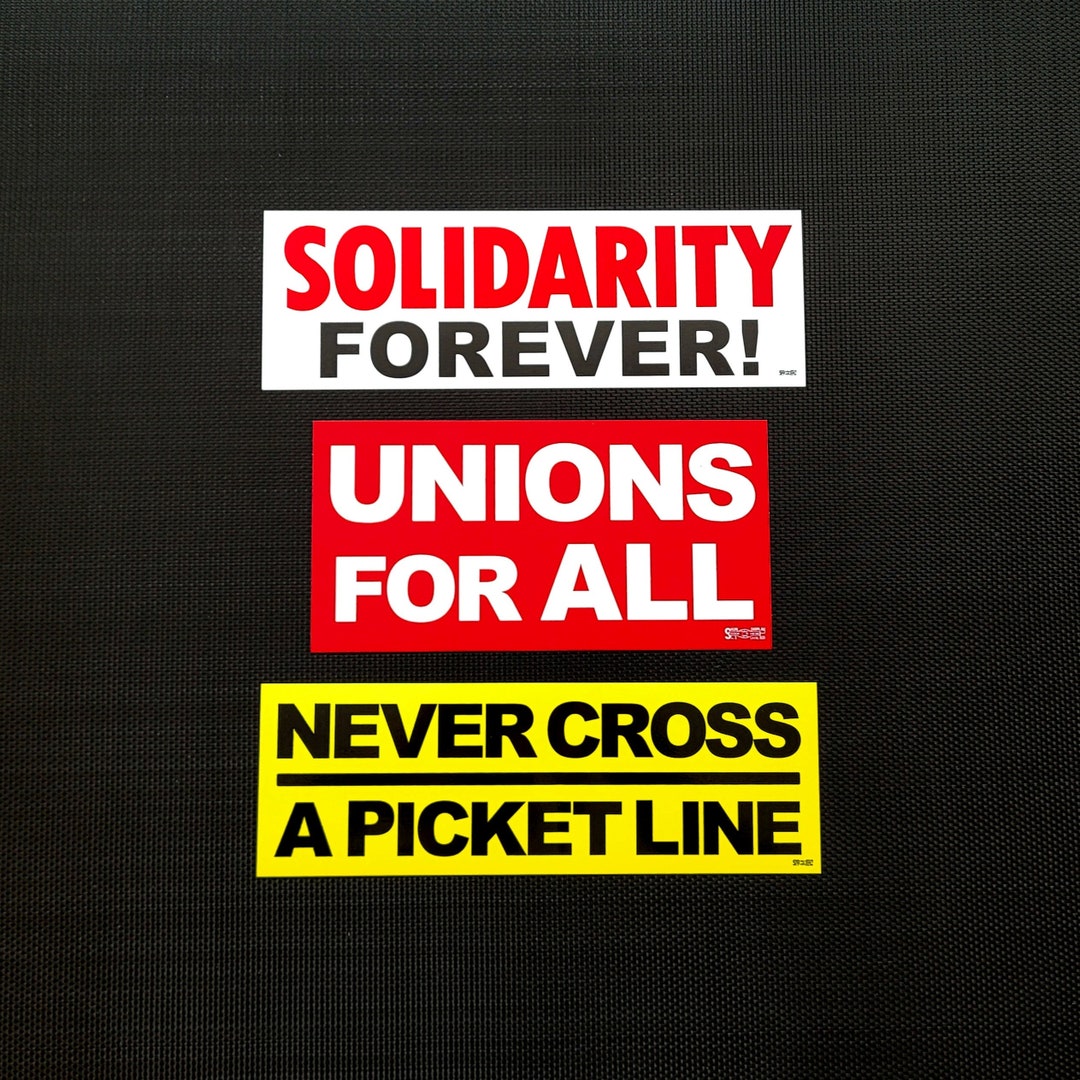 3-pack WORKING-CLASS Durable Vinyl Stickers (solidarity Forever, Unions ...