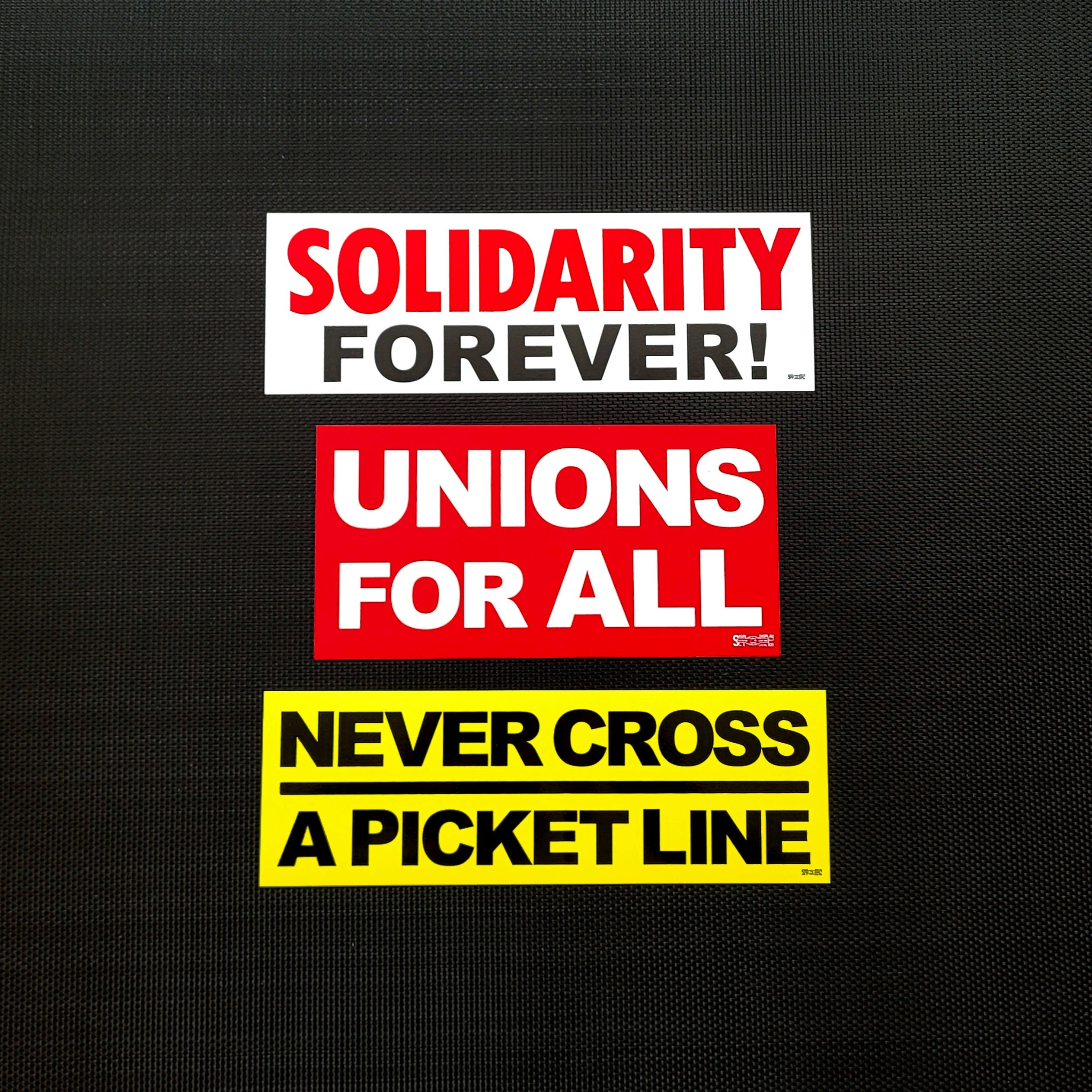 3-pack WORKING-CLASS Durable Vinyl Stickers (solidarity Forever, Unions ...