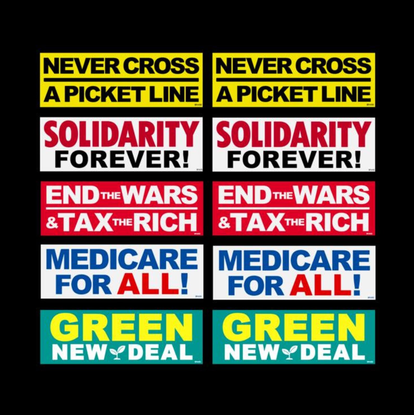 WORKING CLASS Vinyl Stickers - 10 Pack (nevercrossapicketline ...