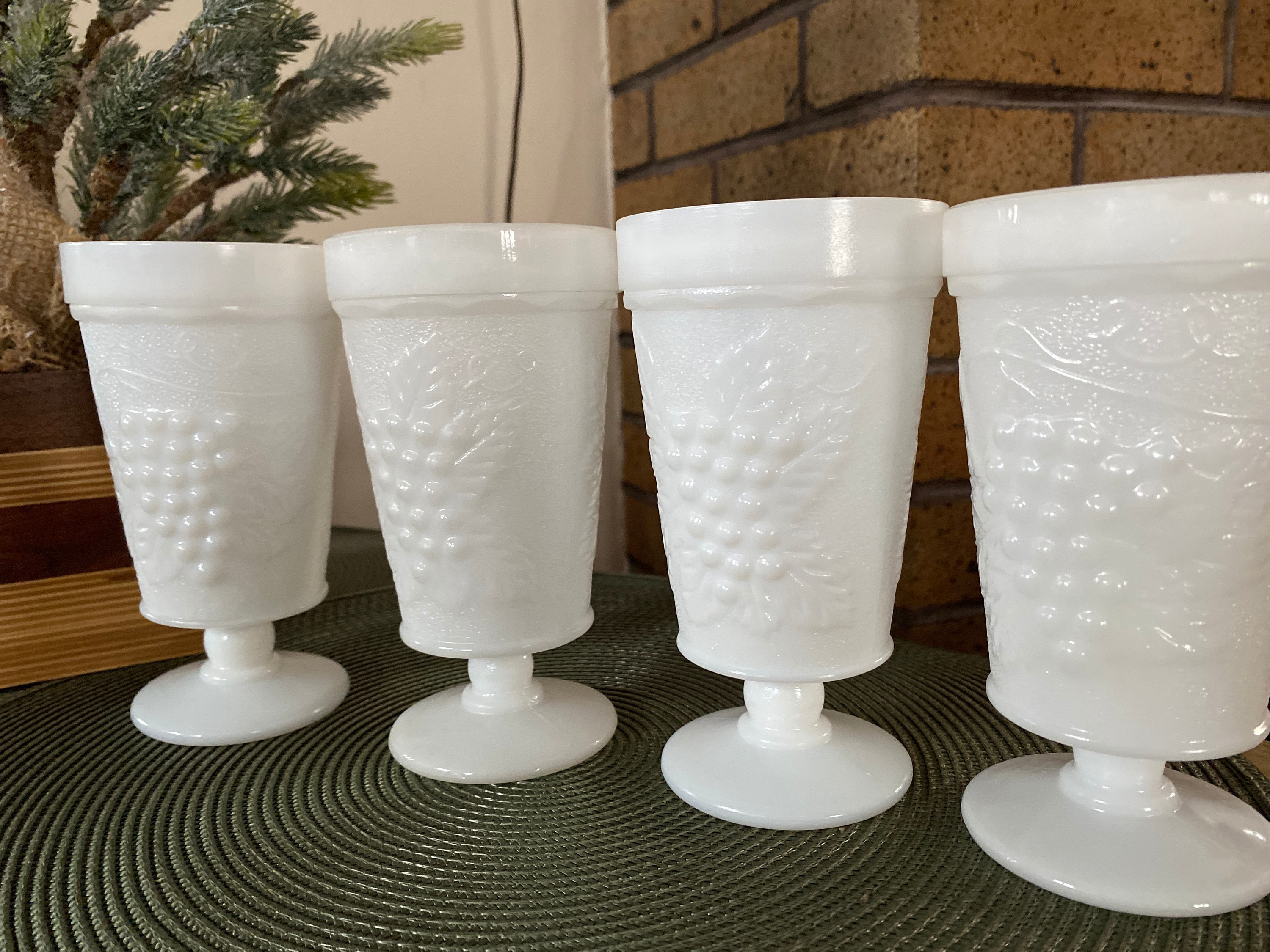 Milk Glass Grape Pattern Value