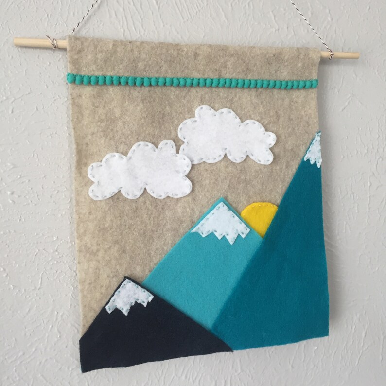 Mountain - Felt Banner - Etsy