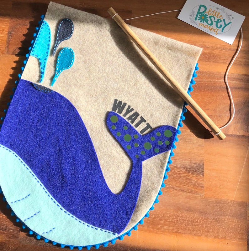 Baby Whale - Felt Banner - Etsy