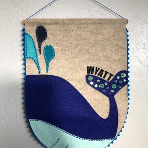 Baby Whale - Felt Banner - Etsy