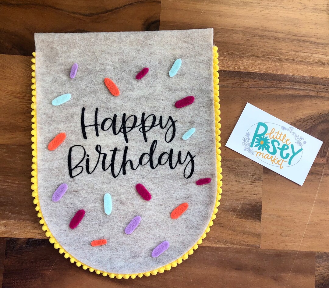 Birthday Sprinkles - Happy Birthday Banner - Etsy