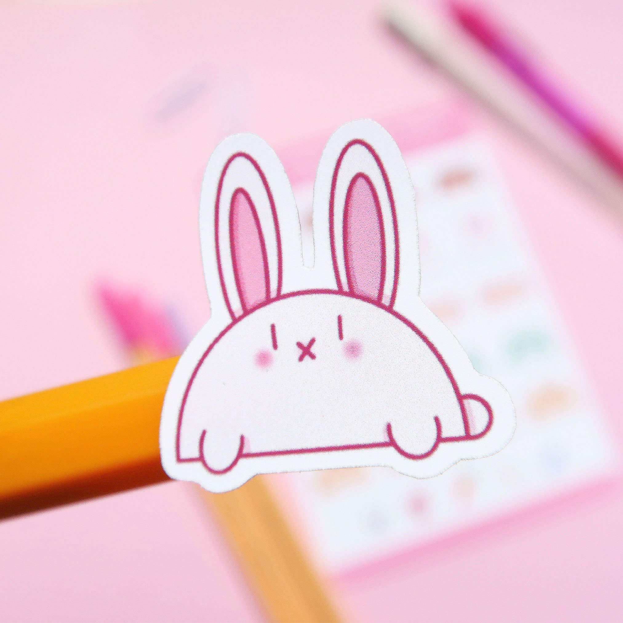 Peek-a-boo Sticker Sheet Cute Kawaii Animal Matte Stickers - Etsy